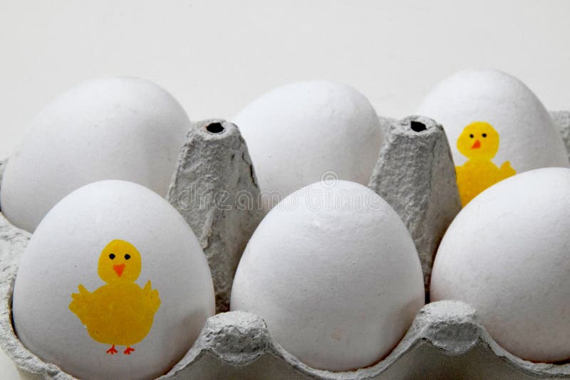 Happy Easter box of eggs stock photo. Image of farm - 139096880