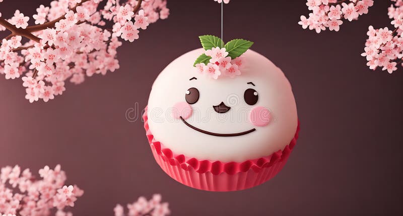 Happy Easter Bunny in Cherry Blossom Tree Stock Photo - Image of ...