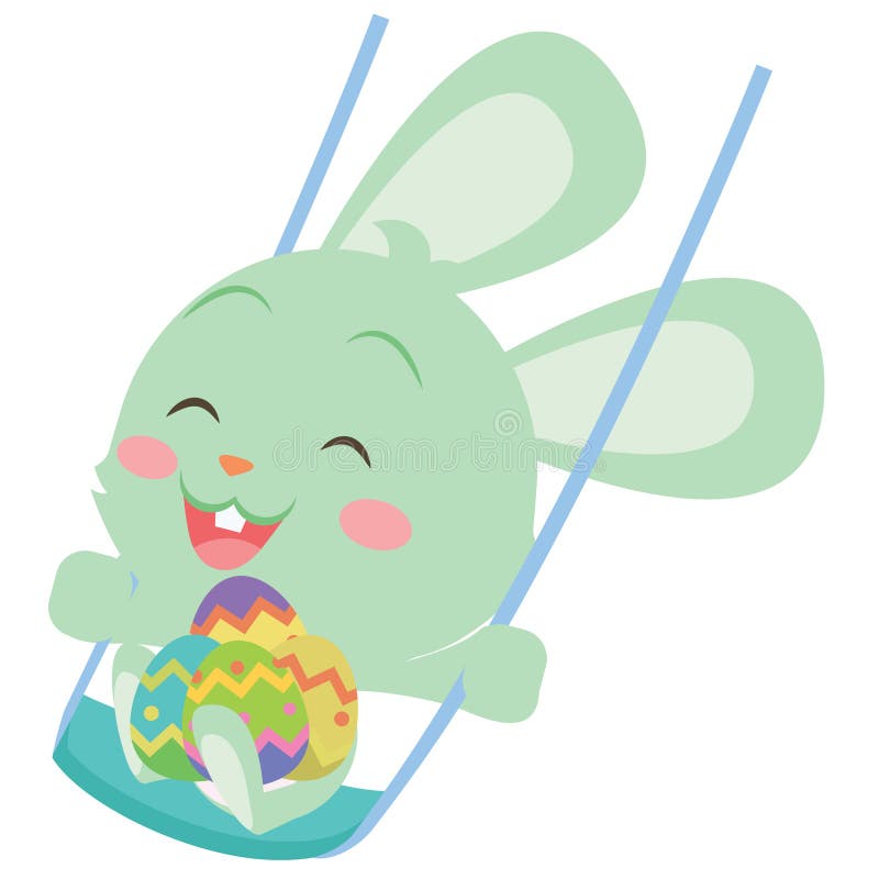 Happy Easter Bunny Design Vector Art Stock Vector - Illustration of ...