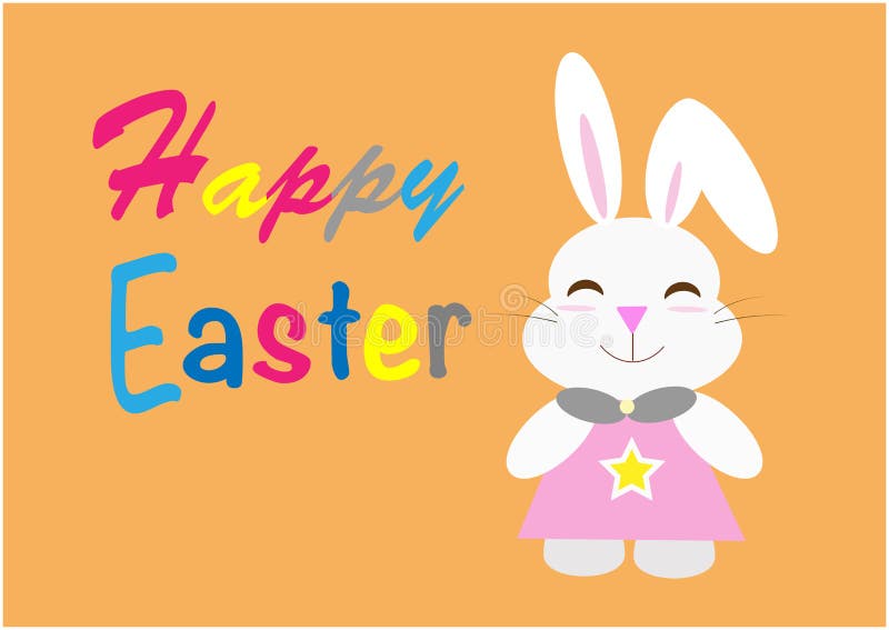 Happy easter bunny stock vector. Illustration of greeting - 66243236