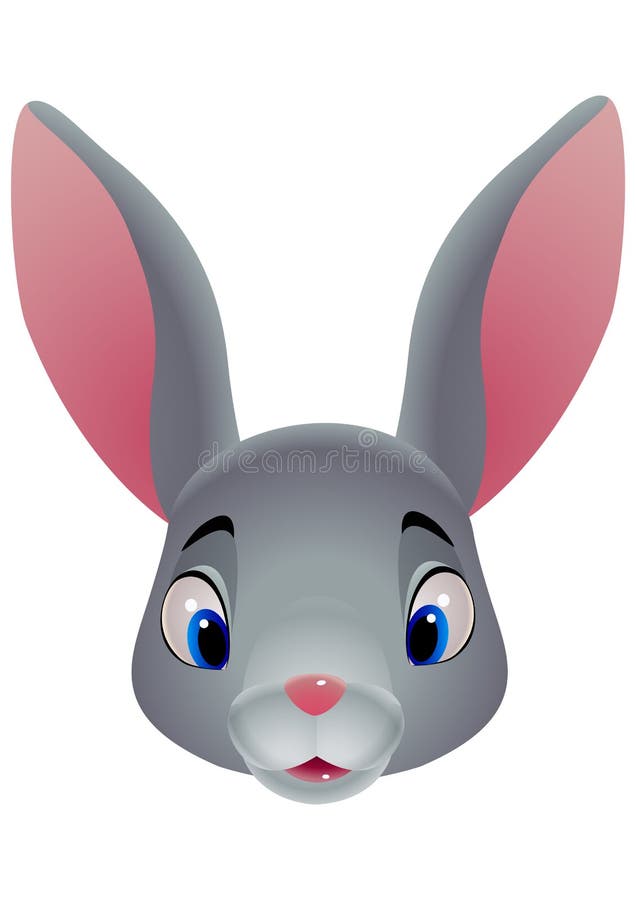 Happy Easter. Easter Bunny / Rabbit Head Stock Vector - Illustration of ...