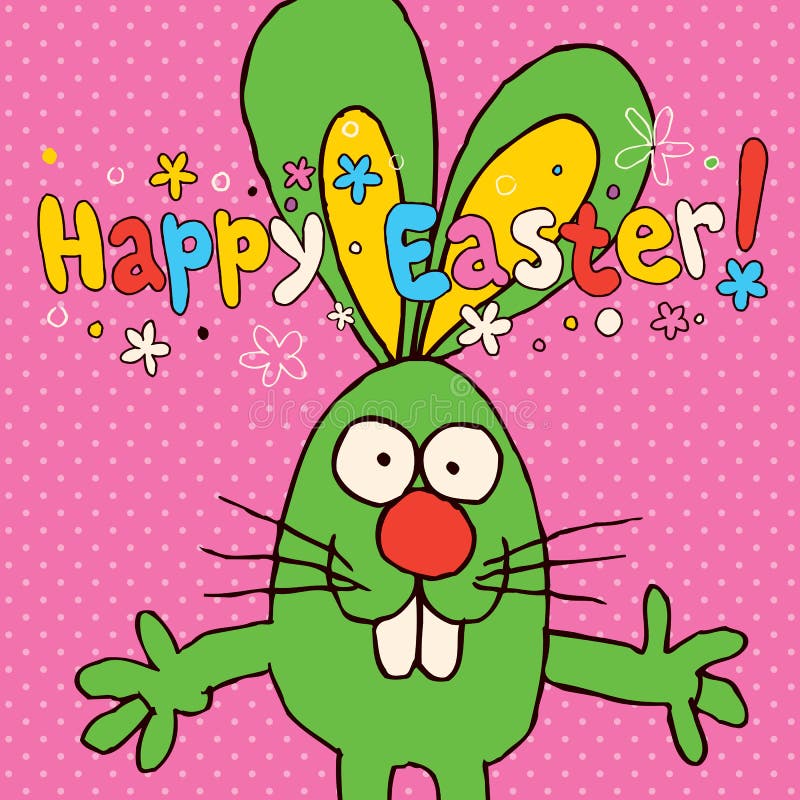 Happy Easter greeting card stock vector. Illustration of scrapbook ...