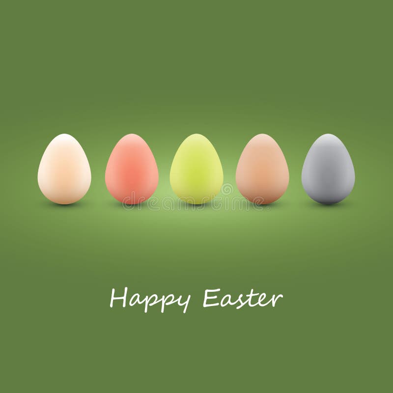 Vector Illustration of Happy Easter Holiday with Painted Egg and Flower ...