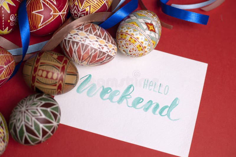 The happy easter stock illustration. Illustration of handpainted ...