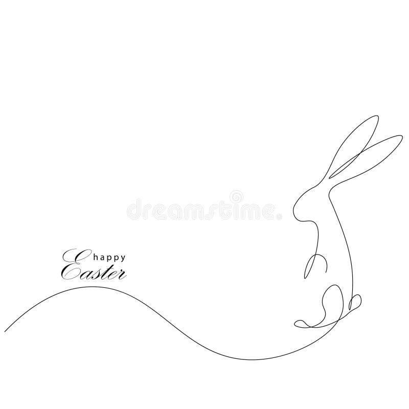 Bunny One Line Stock Illustrations – 1,489 Bunny One Line Stock ...