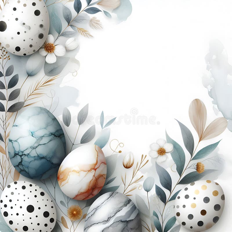 Happy Easter Card Design. Elegant Easter Card Template. Easter ...