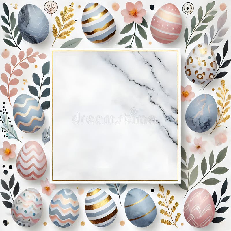 Happy Easter Card Design. Elegant Easter Card Template. Easter ...