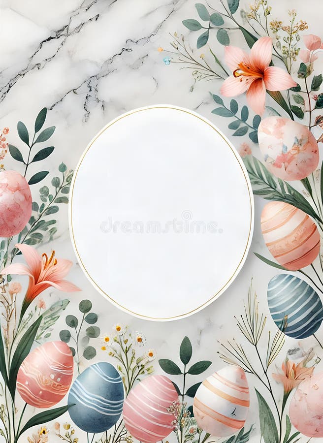 Happy Easter Card Design. Elegant Easter Card Template. Easter ...