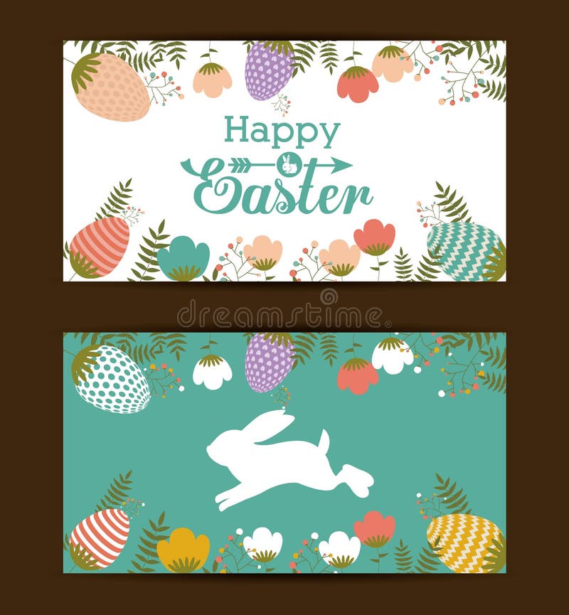 Happy Easter Card Design, Illustration. Stock Illustration ...