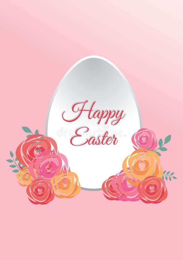 Happy easter card stock vector. Illustration of traditional - 50994990