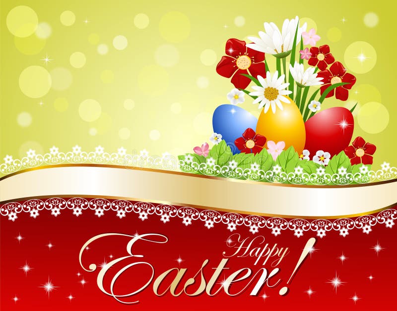 Happy Easter stock illustration. Illustration of religion - 39721828