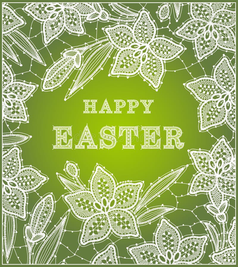 Happy Easter Card. stock vector. Illustration of card - 55310562
