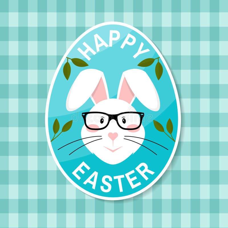 Happy Easter Card, Sticker, Patch. Vector. Typography Design with ...