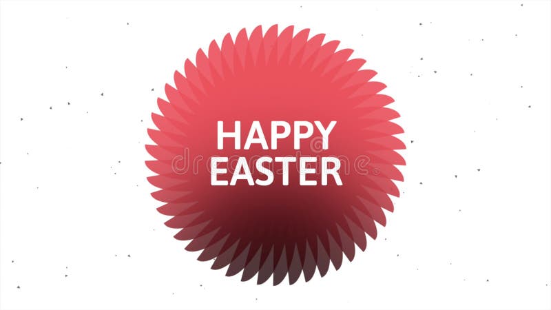 Happy Easter Circle Design Simple, Elegant, and Versatile Stock Footage ...