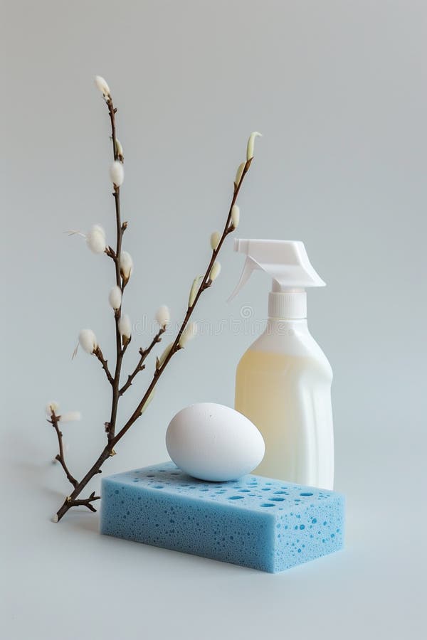 Happy Easter and Cleaning Concept Stock Image - Image of invitation ...