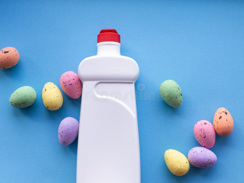 Happy Easter and Cleaning Concept Stock Photo - Image of hygiene, clean ...