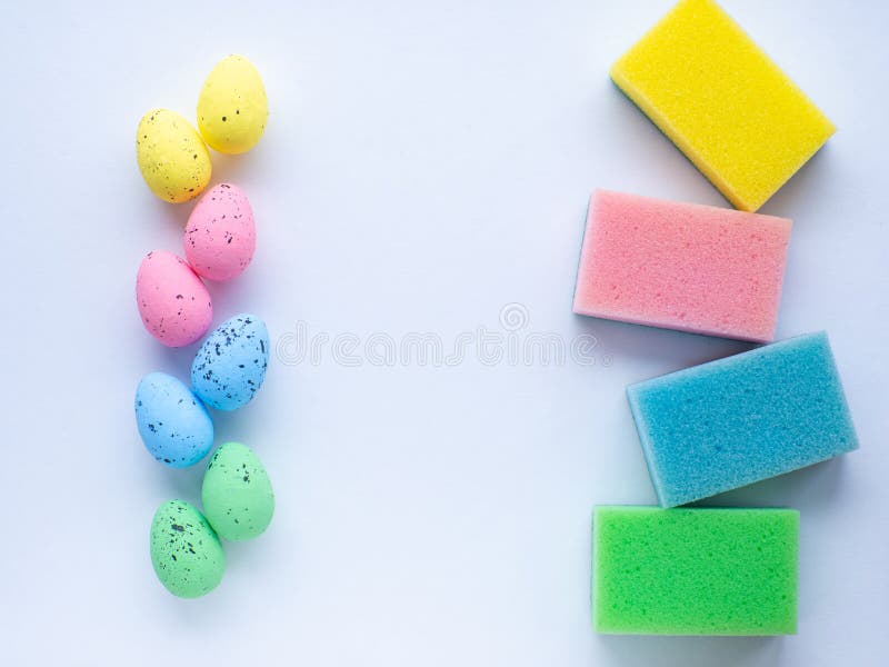 Happy Easter and Cleaning Concept Stock Photo - Image of household ...