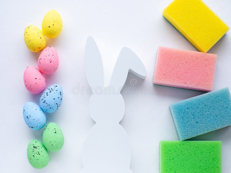 Happy Easter and Cleaning Concept Stock Photo - Image of happy, holiday ...