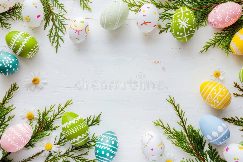 Happy Easter Cobalt Blue Eggs Easter Egg Hunt Basket. White Writing ...