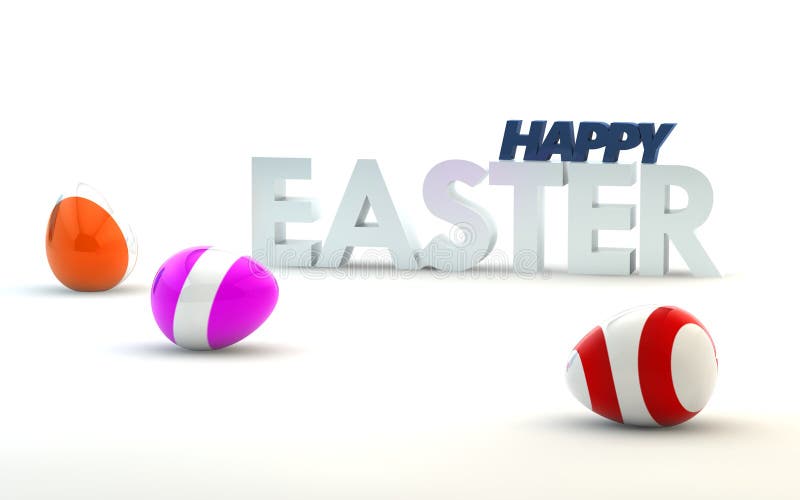 Happy Easter Keyboard Concept Stock Vector - Illustration of hardware ...