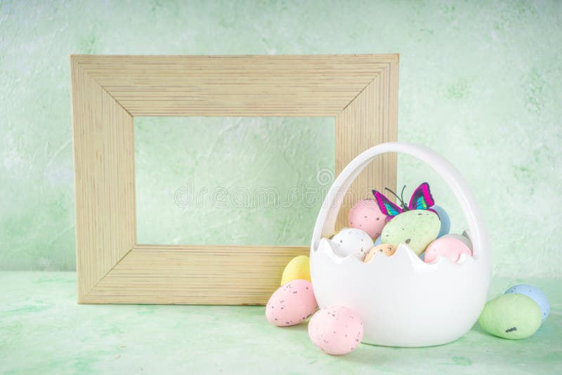 Happy Easter concept stock image. Image of decor, easter - 206854337