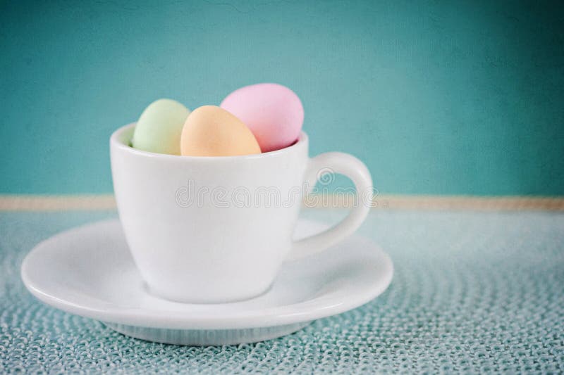Happy Easter - a Cup of Eastereggs Stock Photo - Image of paper, april ...