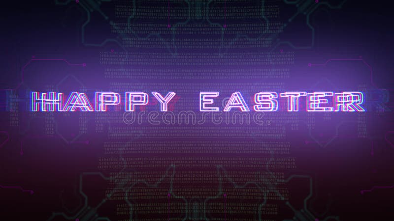 Cyberpunk Computer Screen with Neon HUD Elements Stock Footage - Video ...