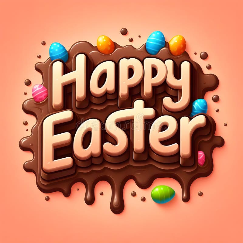 Happy Easter 3D Text Effect - Cartoon Style 3D Premium Stock Illustration - Illustration of ...