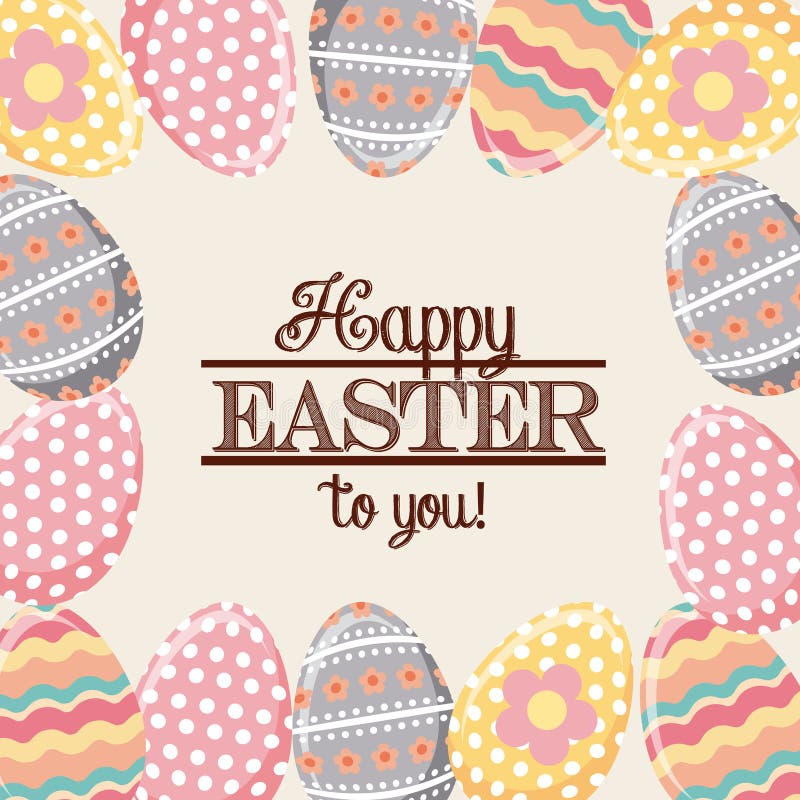 Happy easter design stock vector. Illustration of title - 90469835