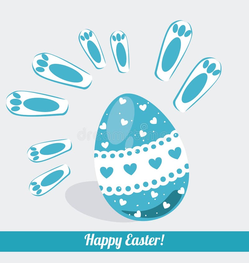 Happy Easter Design, Vector Illustration. Stock Vector - Illustration ...