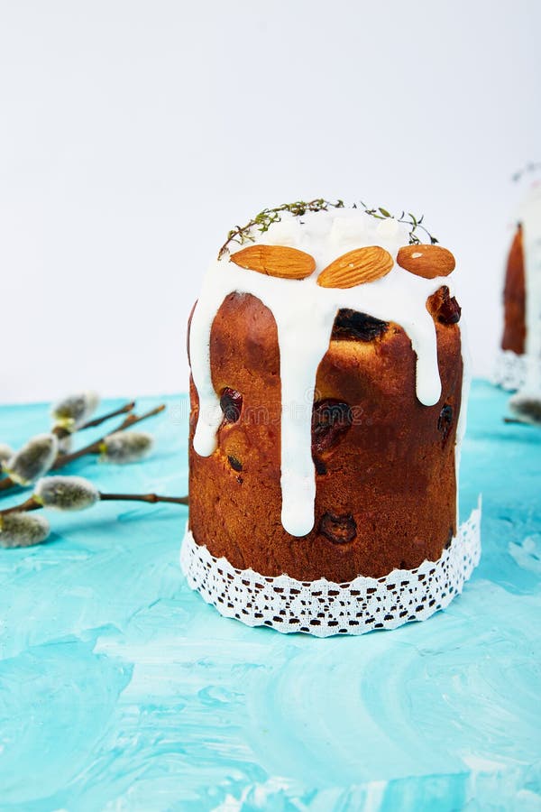 Happy Easter, Easter Composition with Orthodox Sweet Cake Stock Image ...