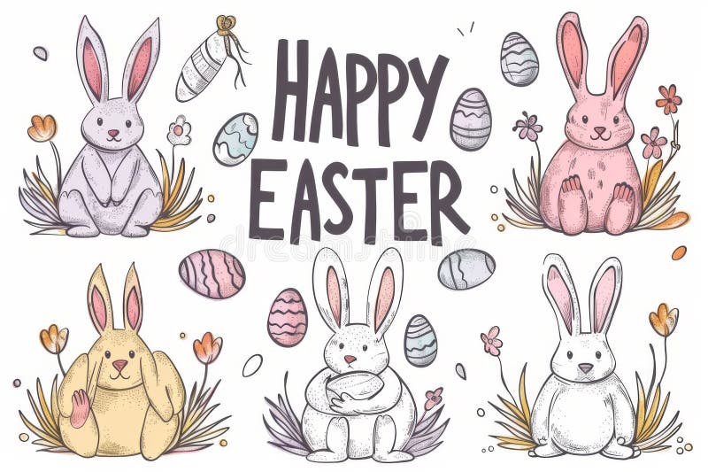 Happy Easter Eclectic Eggs Blessings Basket. White Rose Lemonade Bunny ...