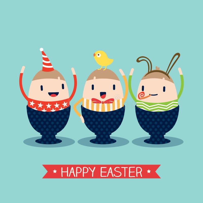 Happy Easter Egg Cartoon stock vector. Illustration of cute - 39318025
