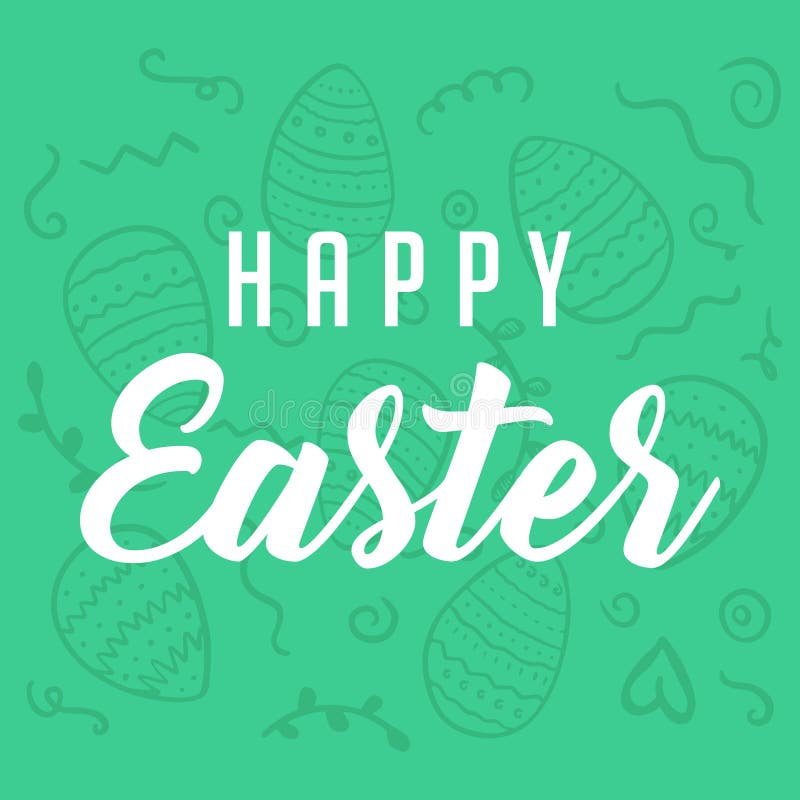 Happy Easter Egg Greetings Card Stock Vector - Illustration of label, children: 144936470