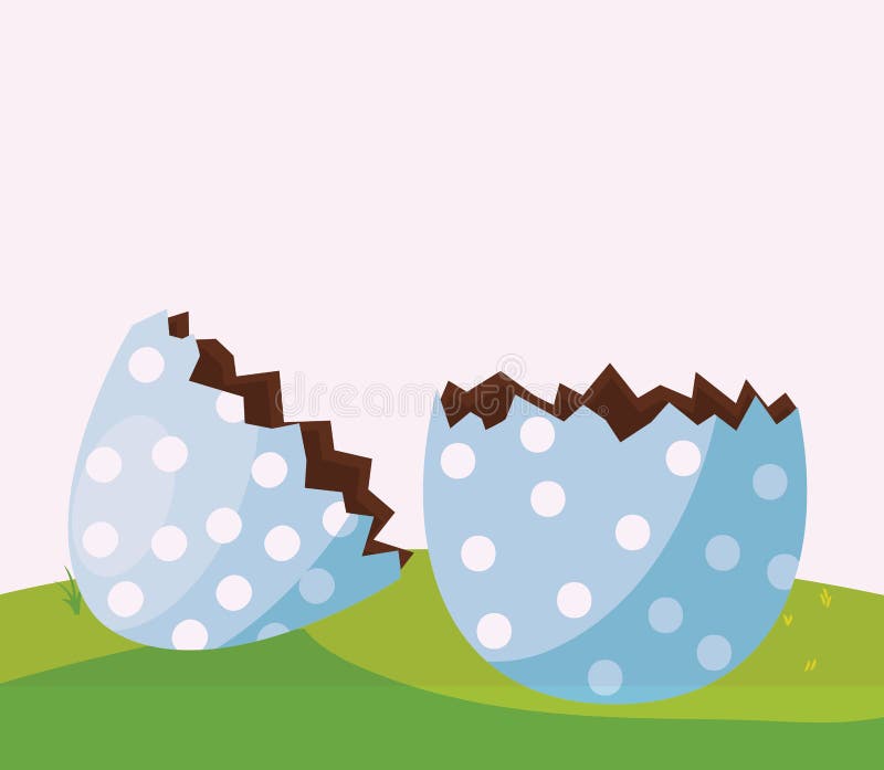 Happy Easter Egg Painted Break in the Camp Stock Vector - Illustration ...