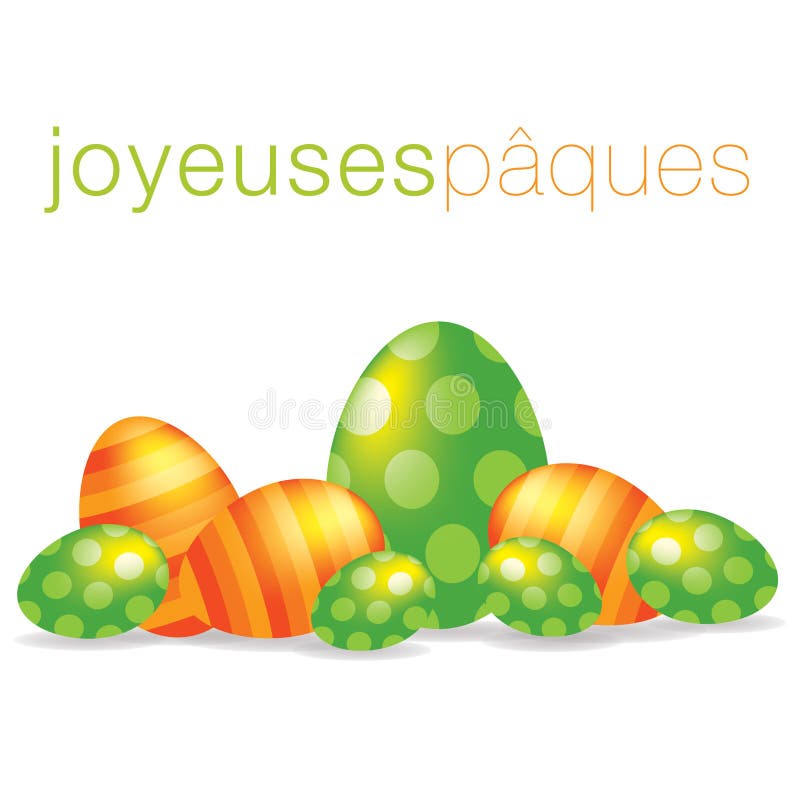 Happy Easter Egg with Reflection Card Stock Vector - Illustration of ...