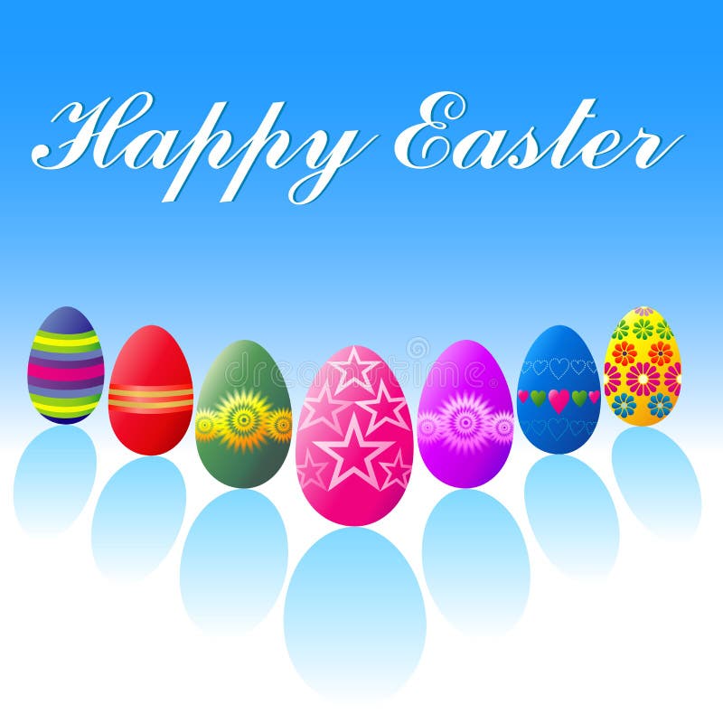 Happy Easter - Eggs stock vector. Illustration of easter - 1823447