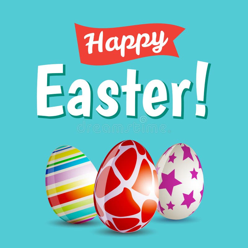 Happy Easter eggs stock vector. Illustration of decoration - 71272134