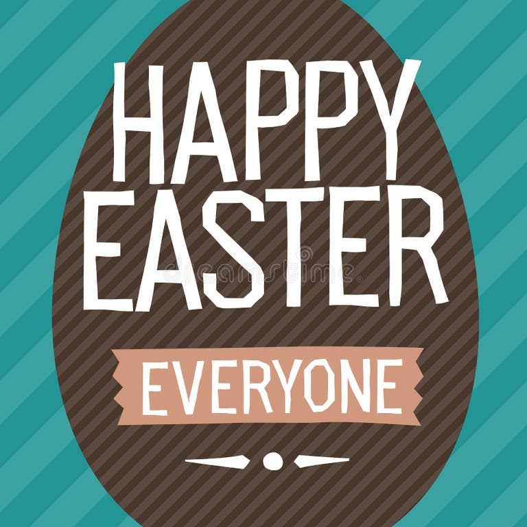 Happy Easter Everyone. Easter Egg Vector Illustration Stock Vector ...
