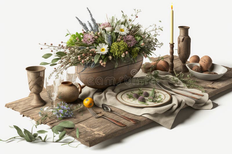 Happy Easter Easter Feast Design Rustic Charm Stock Illustration ...