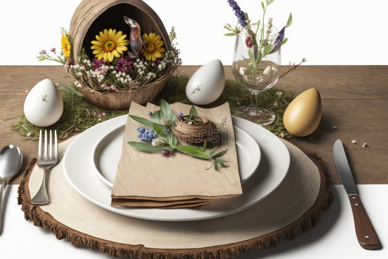 Happy Easter Easter Feast Design Rustic Charm Stock Illustration ...