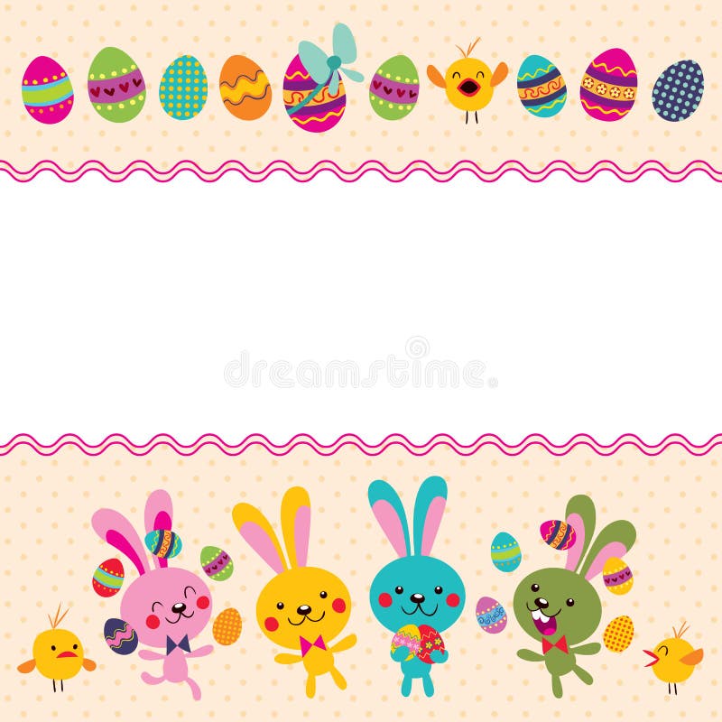 Happy Easter greeting card stock vector. Illustration of scrapbook ...