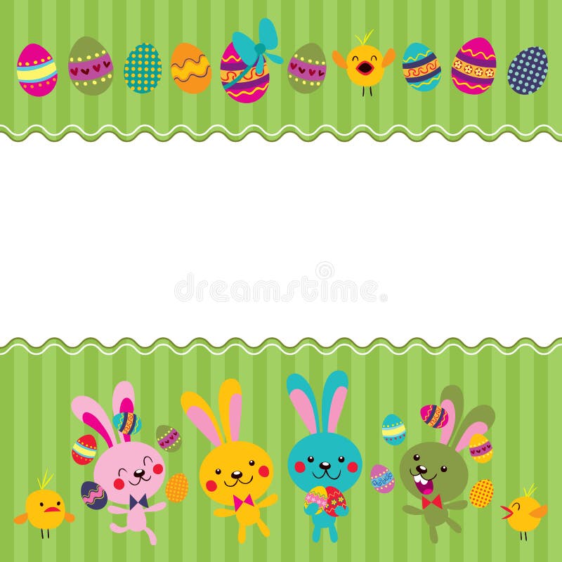 Happy Easter greeting card stock vector. Illustration of scrapbook ...