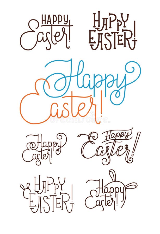 Happy Easter Greeting Card. Stock Vector - Illustration of ornament ...