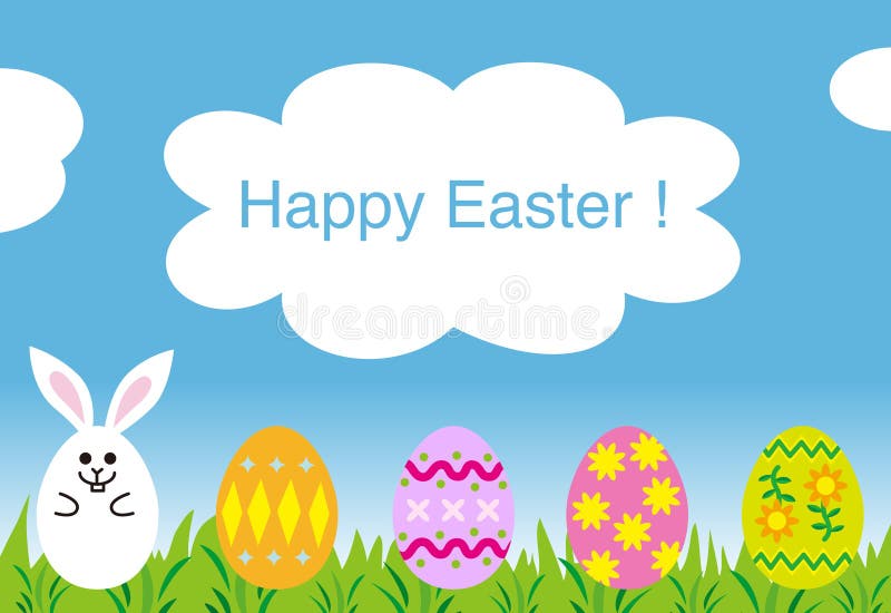 Happy Easter greeting card stock vector. Illustration of scrapbook ...