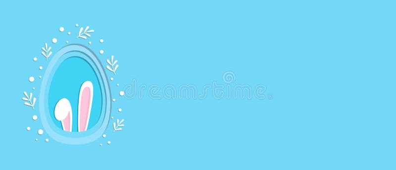 Happy Easter Greeting Card with Easter Egg, Easter Rabbit. Easter Bunny ...