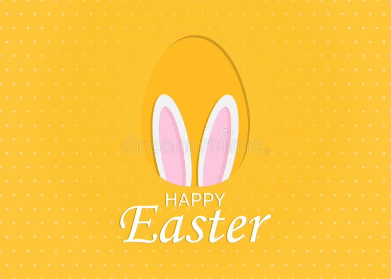 Happy Easter Greeting Card with Egg, Rabbit. Easter Bunny, Texture ...