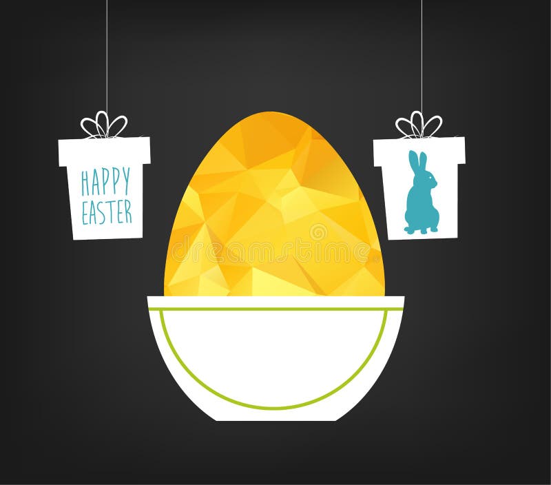 Happy Easter. Spring Banner Stock Illustration - Illustration of ...