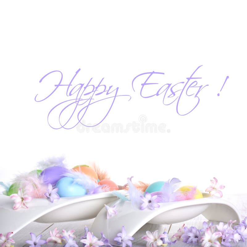 Happy Easter greeting stock image. Image of gift, background - 89225307