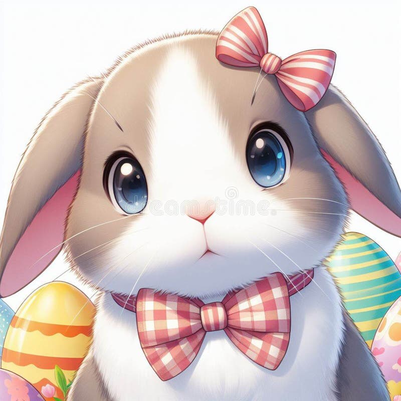 Happy Easter Greetings! the Easter Bunny Stock Illustration ...